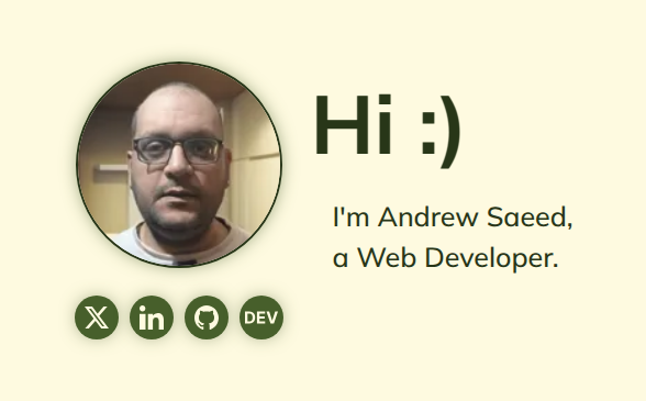 Andrew Saeed - Web Developer Portfolio